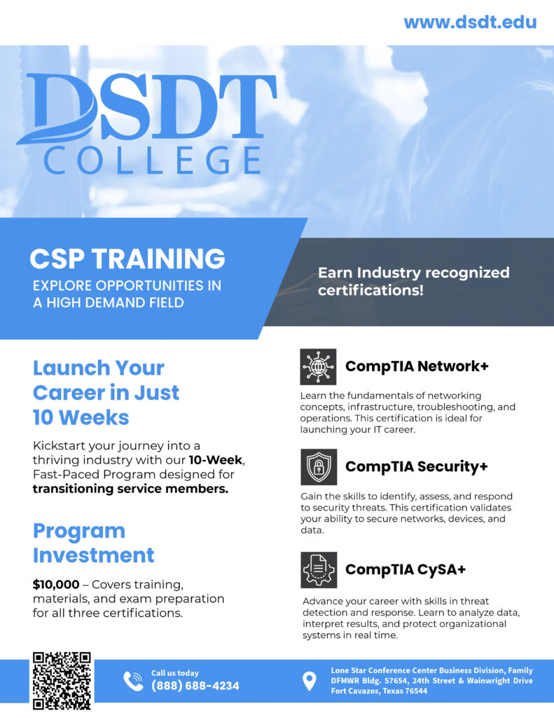 Ai It Cybersecurity Certification Military Programs Dsdt